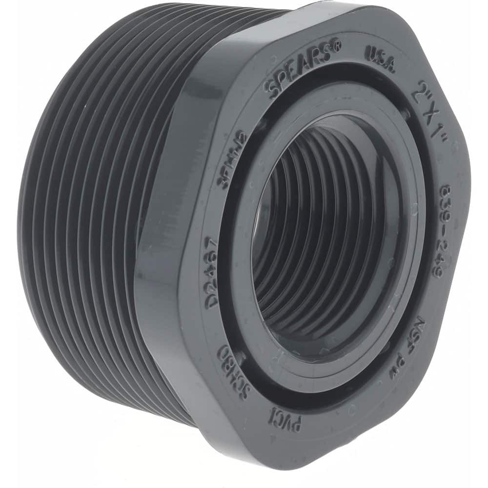 Value Collection 2 x 1" PVC Plastic Pipe Bushing Schedule 80, MIPT x ...