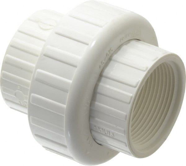 Value Collection 1-1/2" PVC Plastic Pipe Union with EPDM O-Ring ...