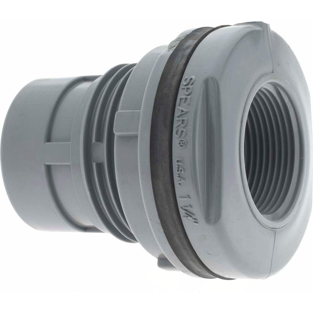 Value Collection 1-1/4" CPVC Plastic Pipe Bulkhead Tank Adapter ...
