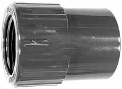 Value Collection 6" PVC Plastic Pipe Female Adapter Schedule 40, Slip x ...