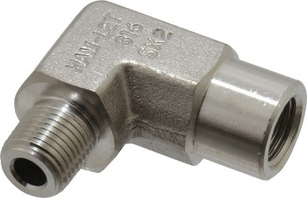 Ham-Let 1/8" 316 Stainless Steel Pipe 90° Street Elbow FNPT x MNPT Ends ...
