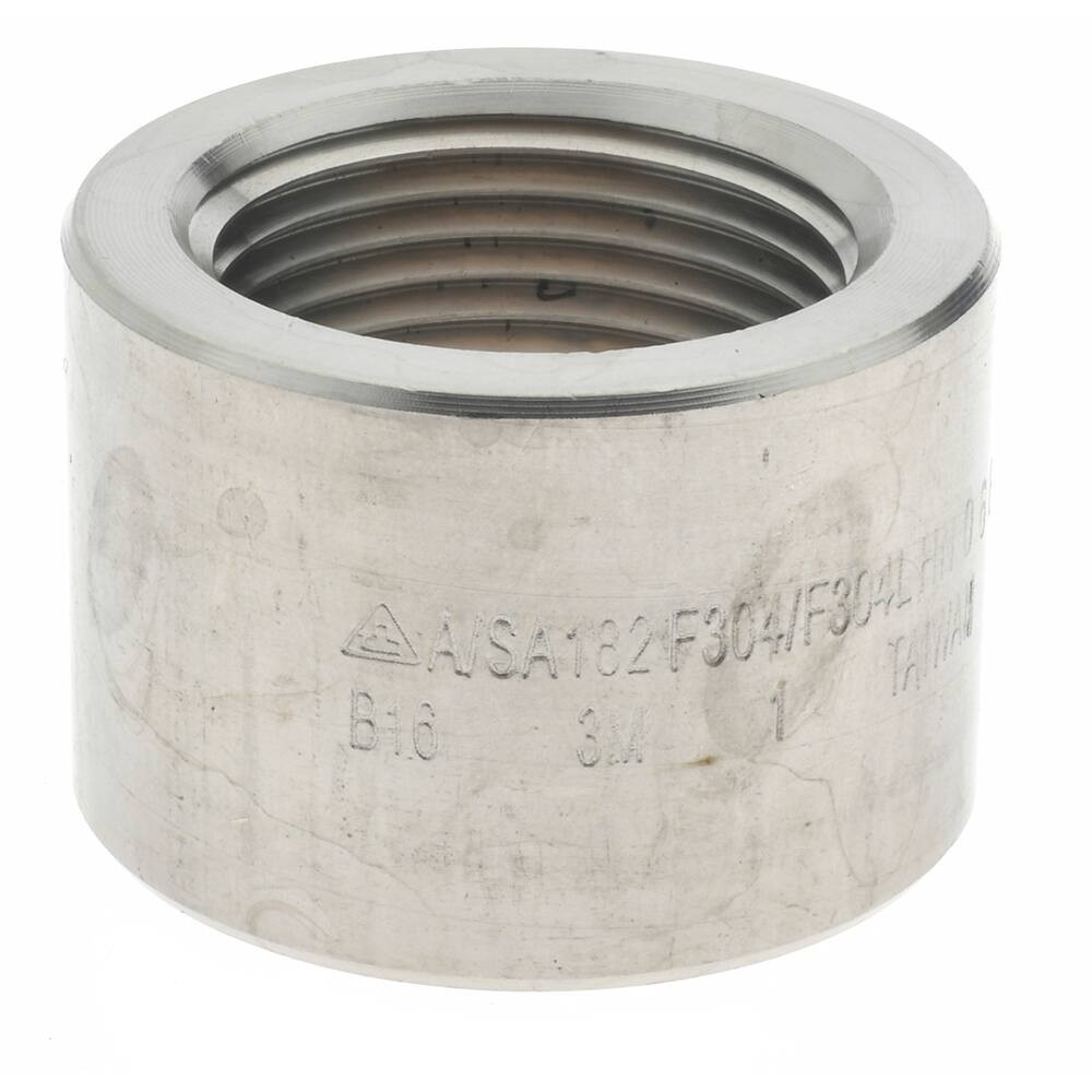 Merit Brass 1" 304/304L Stainless Steel Pipe Half Coupling FNPT Ends ...