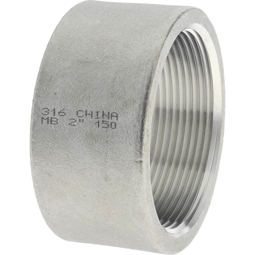 Merit Brass 2" 316 Stainless Steel Pipe Half Coupling FNPT Ends, 150 ...