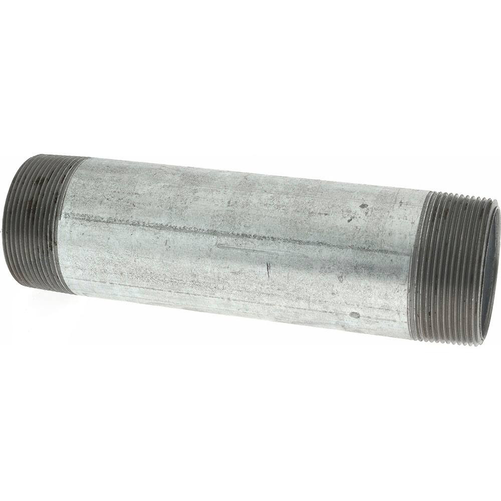Value Collection Schedule 40, 2 x 8" Galvanized Pipe Nipple Threaded ...