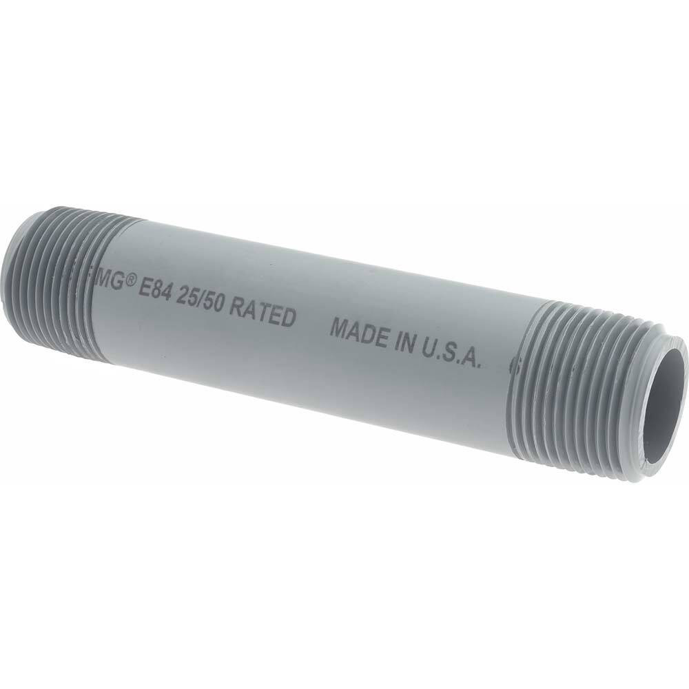 Value Collection 1" Pipe, 6" Long CPVC Threaded Plastic Pipe Nipple ...