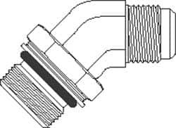 Parker Hannifin 5/8 x M27 Pipe, 650 psi, Brass ISO Port Adapter Flare x ...