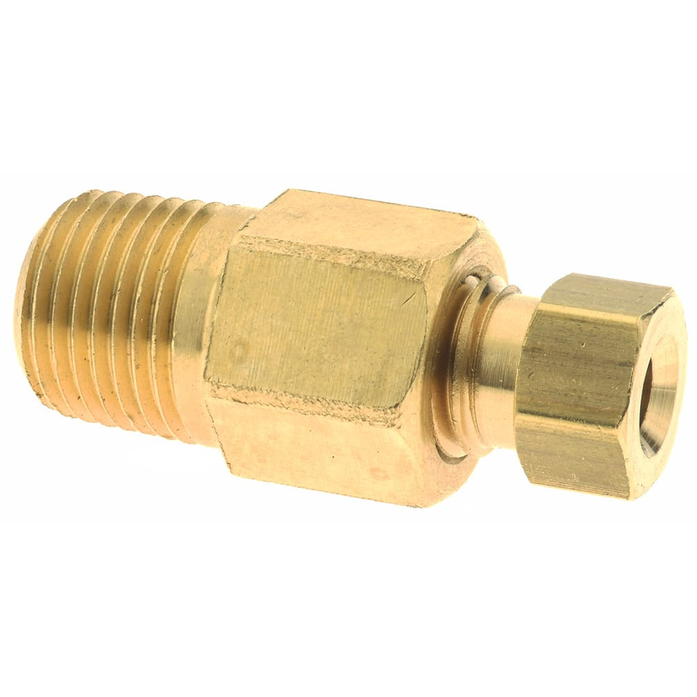 Parker Hannifin 1/8" Tube OD x 1/8 MPT Brass Compression Tube Male ...