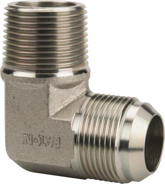Eaton 1" Tube OD x 1" NPT 37° Steel Flared Tube Male Elbow Flare x MNPT ...