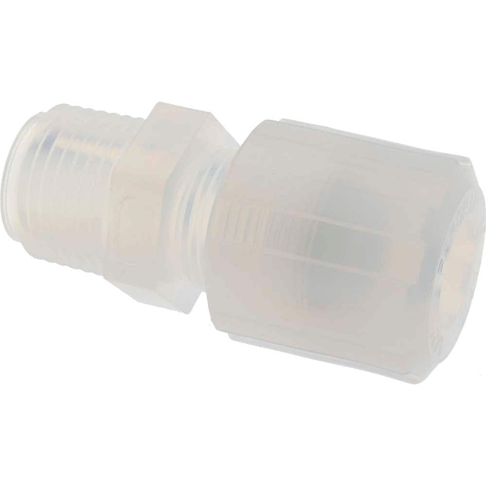NewAge Industries 1/2" Tube OD, PFA PTFE Plastic Compression Tube Male ...