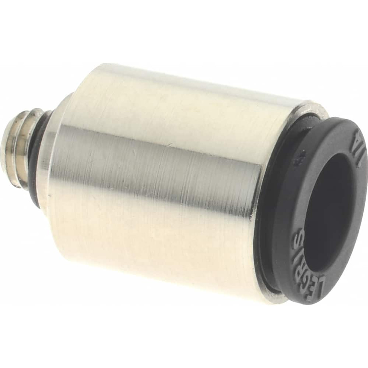 Legris 1/4" Outside Diam, 10-32 UNF, Nickel Plated Brass Push-to-Connect Tube Male Connector 290 ...