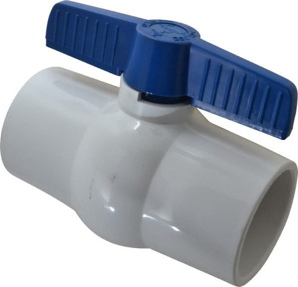NIBCO 3" Pipe, Standard Port, PVC Miniature Ball Valve 1 Piece, Inline ...