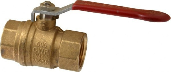 Value Collection 1" Pipe, Full Port, Brass UL Listed Ball Valve 1 Piece ...
