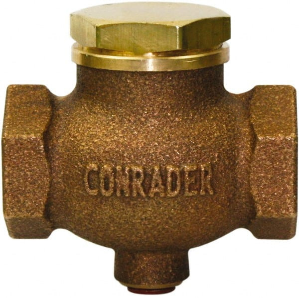 Conrader 1-1/4" Bronze Check Valve Inline, FNPT x FNPT GV12 - 31735996 ...