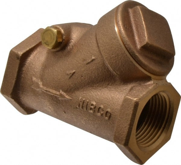 NIBCO 1" Bronze Check Valve Y-Pattern, FNPT x FNPT, 200 WOG NL7400A ...
