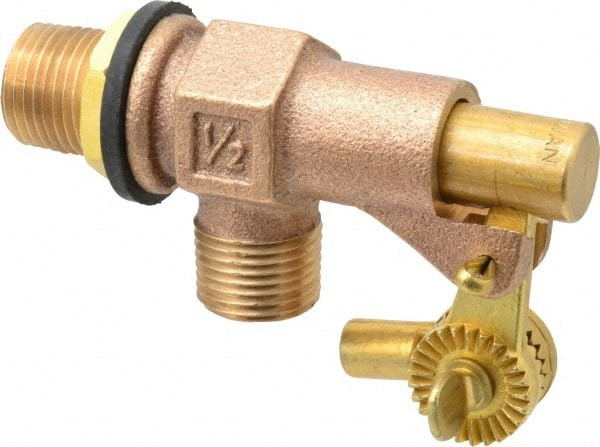 Legend Valve 1/2" Pipe, Bronze, Mechanical Float Valve 125 psi, MPT x ...