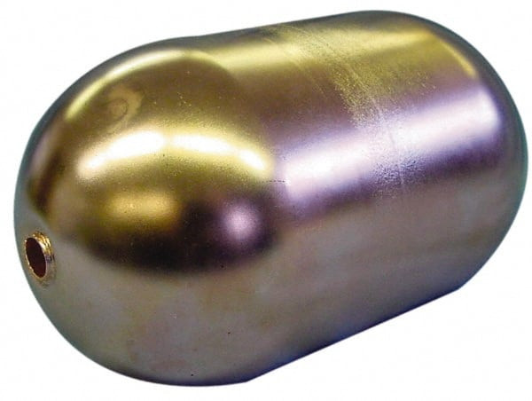 Made in USA 3" Diam x 7" Long, Oblong, Tubed Through Connection, Metal ...