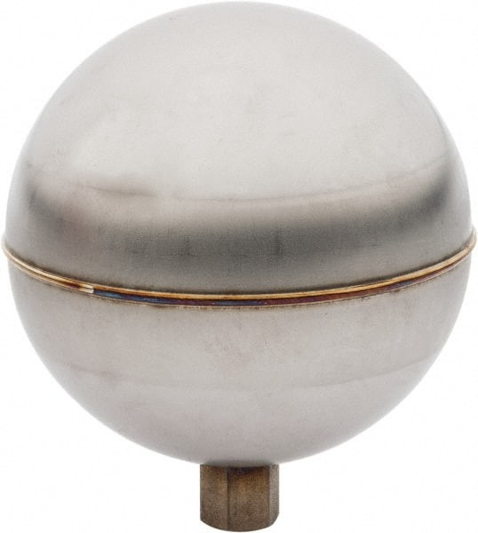 Made in USA 3-1/2" Diam, Spherical, Internal Connection, Metal Float 1/ ...