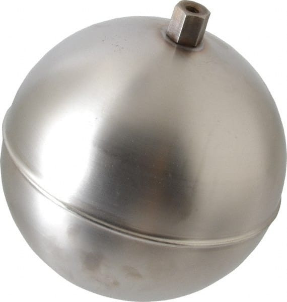 Made in USA 5" Diam, Spherical, Hex Spud Connection, Metal Float 1/4-20 ...
