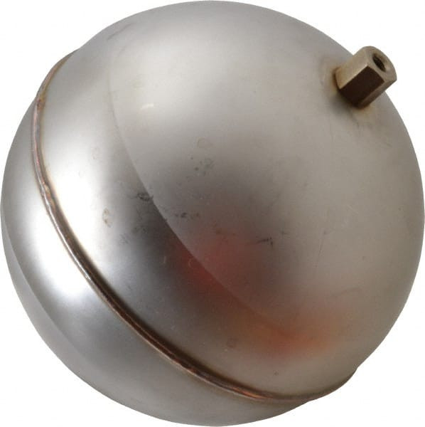 Made in USA 6" Diam, Spherical, Hex Spud Connection, Metal Float 1/4-20 ...
