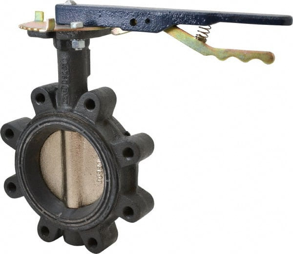 NIBCO 4" Pipe, Lug Butterfly Valve Lever Handle, Ductile Iron Body ...