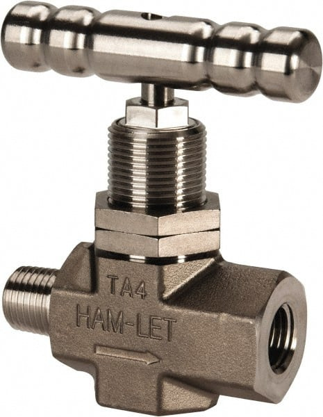 Ham-Let 5,000 Max psi, 1/4" Pipe, 316 Grade Stainless Steel, Inline ...