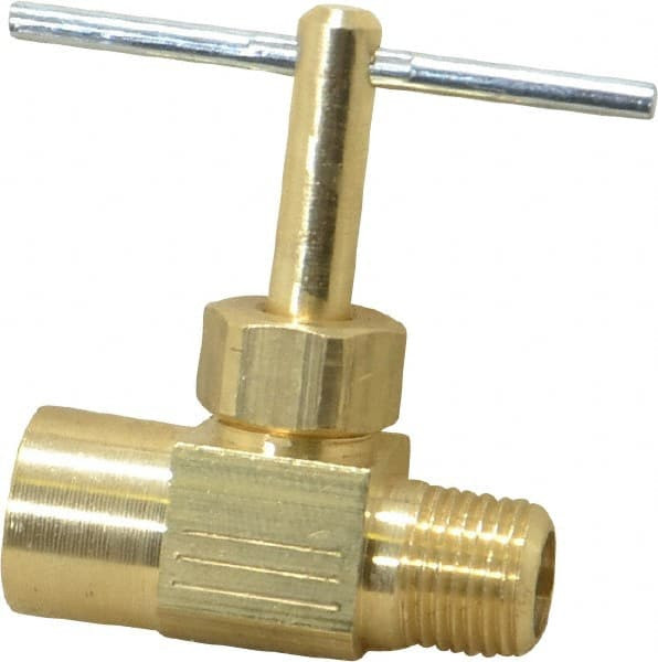 Parker Hannifin 1/8" Pipe, Inline Needle Valve FNPTF x MNPTF Ends ...