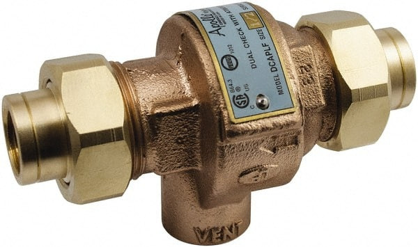 Apollo Valves Conbraco 1/2 Thread, 175 psi WOG Rating, Bronze Dual ...