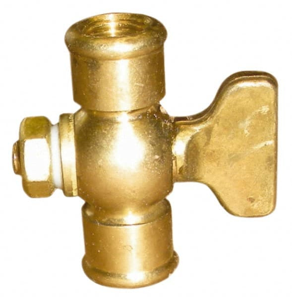 Apollo Valves Conbraco 1/2" Pipe, Tee Handle, FNPT x FNPT End ...