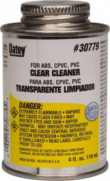 Oatey 4 oz All-Purpose Cleaner Clear, Use with ABS, PVC & CPVC For All ...