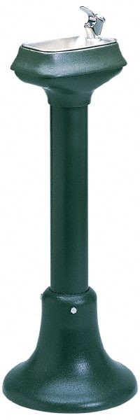 Halsey Taylor Cast Iron Outdoor Pedestal Water Cooler & Fountain Push ...