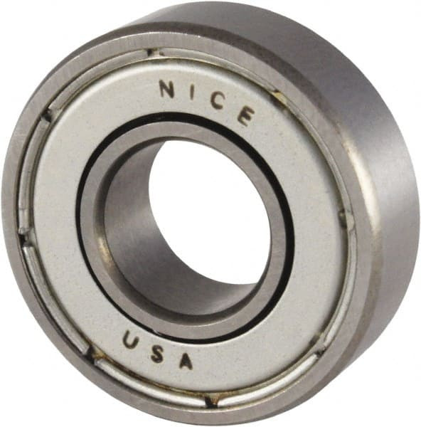 Nice Ball Bearings 3/8" Bore Diam, 7/8" OD, Double Shield Precision ...