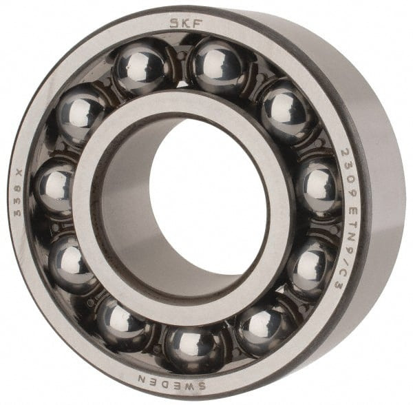 SKF 45mm Bore Diam, 100mm OD, Open Self Aligning Radial Ball Bearing ...