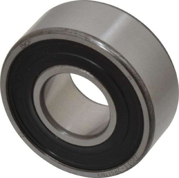 SKF 17mm Bore Diam, 40mm OD, Double Seal Self Aligning Radial Ball ...