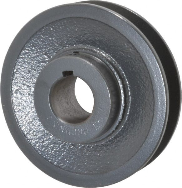 Browning 1" Bore Diam, 4" OD, Finished Bore Single Groove Sheave 7/8 ...