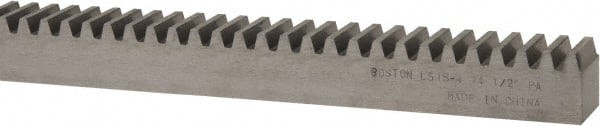 Boston Gear 3/4" Face Width, 4 Feet Long, 3/4" Thick Steel Gear Rack 12 ...
