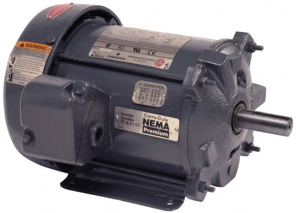 U.S. Motors 3 hp, TEFC Enclosure, No Thermal Protection, 1,175 RPM, 230 ...