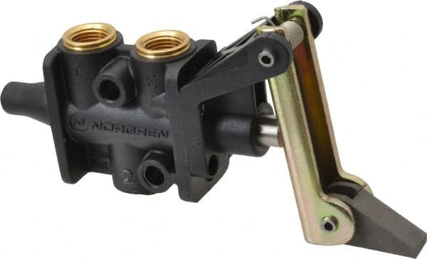 Norgren 0.34 CV Rate, 1/8" NPT Inlet 3/2 Super Mechanical Valve 1/8 ...