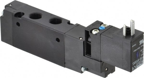 Parker Hannifin 1/8", 4-Way Body Ported Stacking Solenoid Valve 24 VDC ...