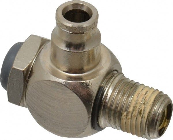 Norgren 1/4" Tube Inlet x 1/4" NPT Outlet Tamper Resistant Flow Control ...