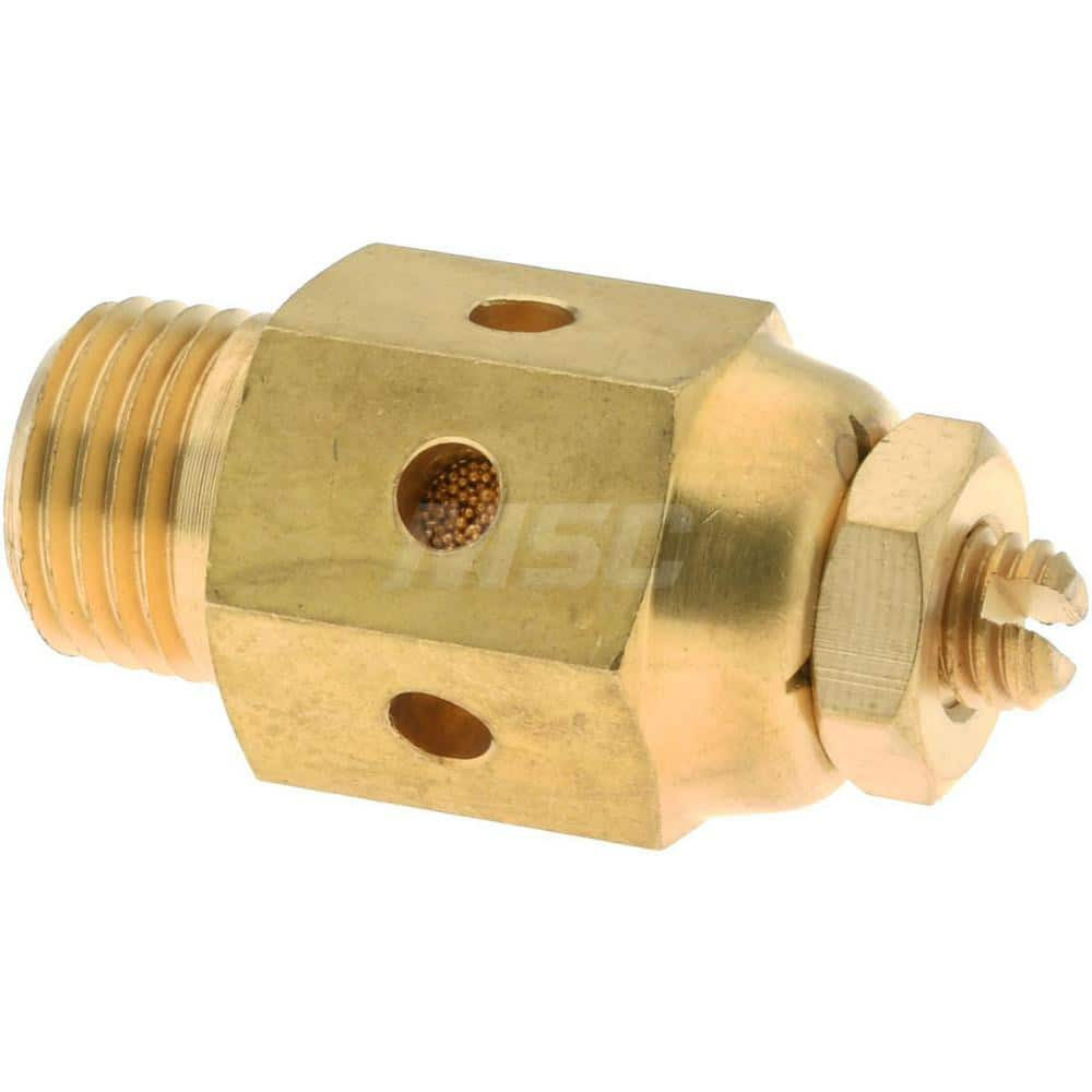 PRO-SOURCE 1/8 Male NPT, 1/2" Hex, 1-5/16" OAL, Speed Control Muffler ...