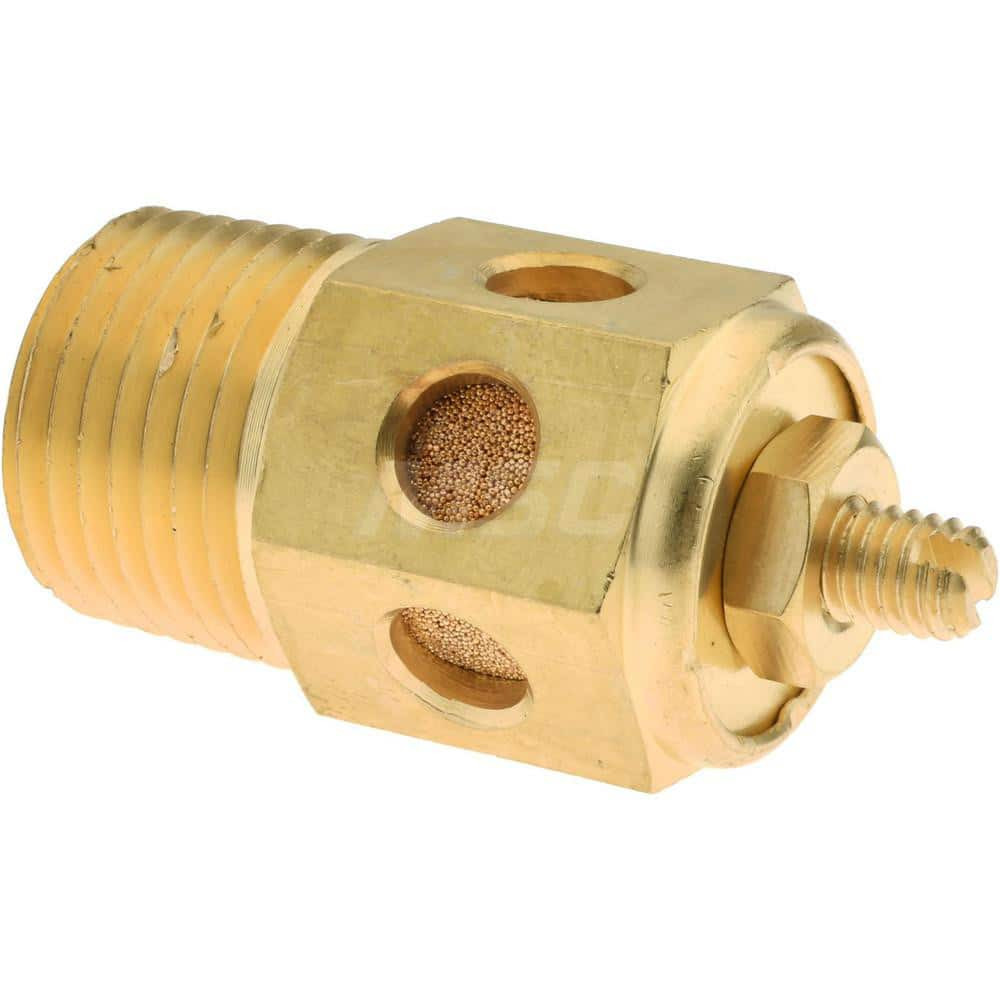 PRO-SOURCE 1/2 Male NPT, 7/8" Hex, 2" OAL, Speed Control Muffler 300 ...