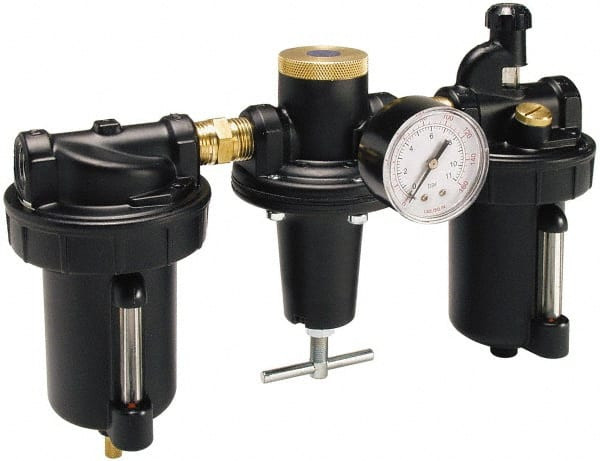 Parker Hannifin 3/4 NPT Heavy-Duty 3 Pc Filter-Regulator-Lubricator FRL ...