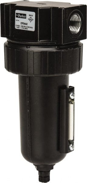 Parker Hannifin 1/2" Port, 7.67" High x 3.24" Wide Standard Filter with ...