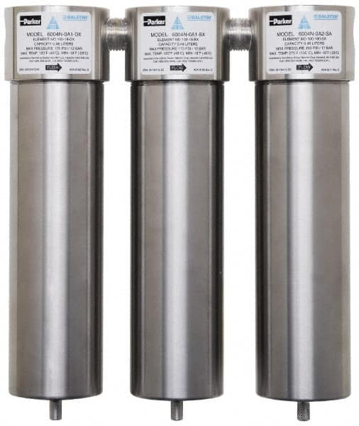 Parker Hannifin 1" Port, 12" High x 13" Wide, FRL Filter with Stainless ...