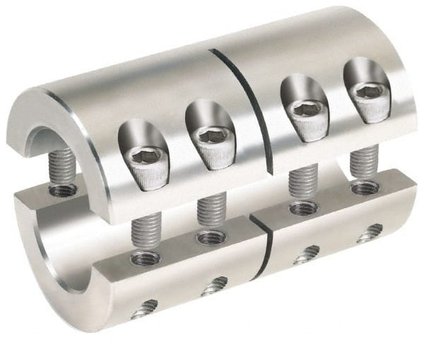 Climax 12mm Inside x 29mm Outside Diam, Metric Two-Piece Clamping Rigid ...