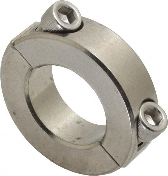 Climax 1" Bore, Stainless Steel, Two Piece Shaft Collar 1-3/4" Outside ...