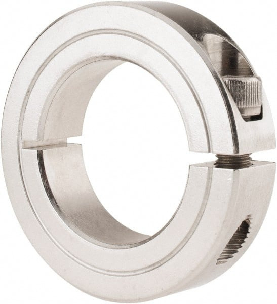 Climax 1-1/4" Bore, Stainless Steel, One Piece Clamp Collar 2-1/16 ...