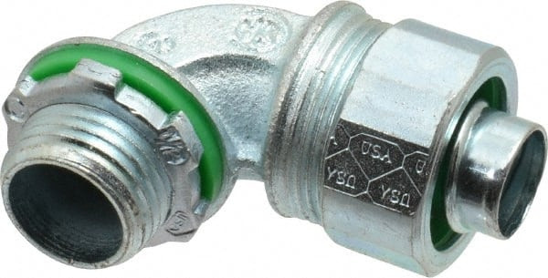 Crouse-Hinds 1/2" Trade Liquidtight Conduit Connector Malleable Iron ...