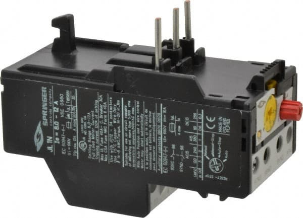 Springer Controls 8 to 12 Amp, IEC Overload Relay Trip Class 10, For ...