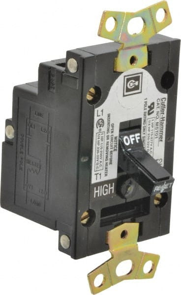 Eaton Cutler-Hammer 1 Pole, 0.4 to 16 Amp, NEMA, Open Toggle Manual ...